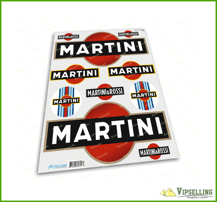 Big Martini Racing Porsche Laminated Decals Stickers Emblems Logos ...