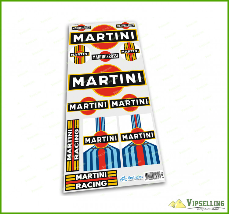 Martini Racing Porsche Laminated Decals Stickers Emblems Logo ...