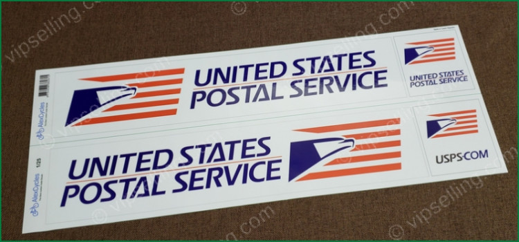 Tamiya 1/25 Scale Truck Trailer Box Post USPS Laminated Decals Stickers ...