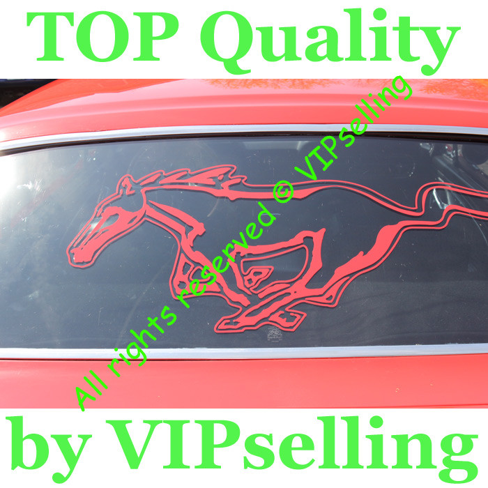 Ford Mustang Horse Rear Window Big Decal Any Color