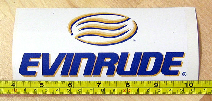 Evinrude Outboards Motors Vinyl Decal Sticker Emblem E-TEC
