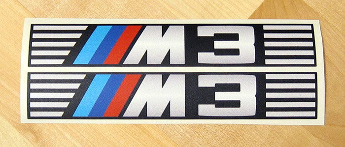 M3 BMW Sport Turbo Tuning Decals Stickers Emblems Logos