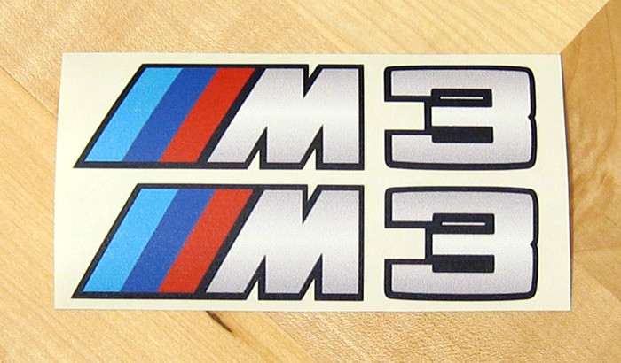 BMW M3 Sport Turbo Tuning Decals Stickers Emblems Logos